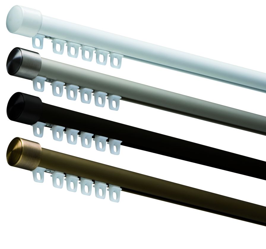 Blinds.com Custom Modern Metal Traversing Drapery Hardware - Blinds.com