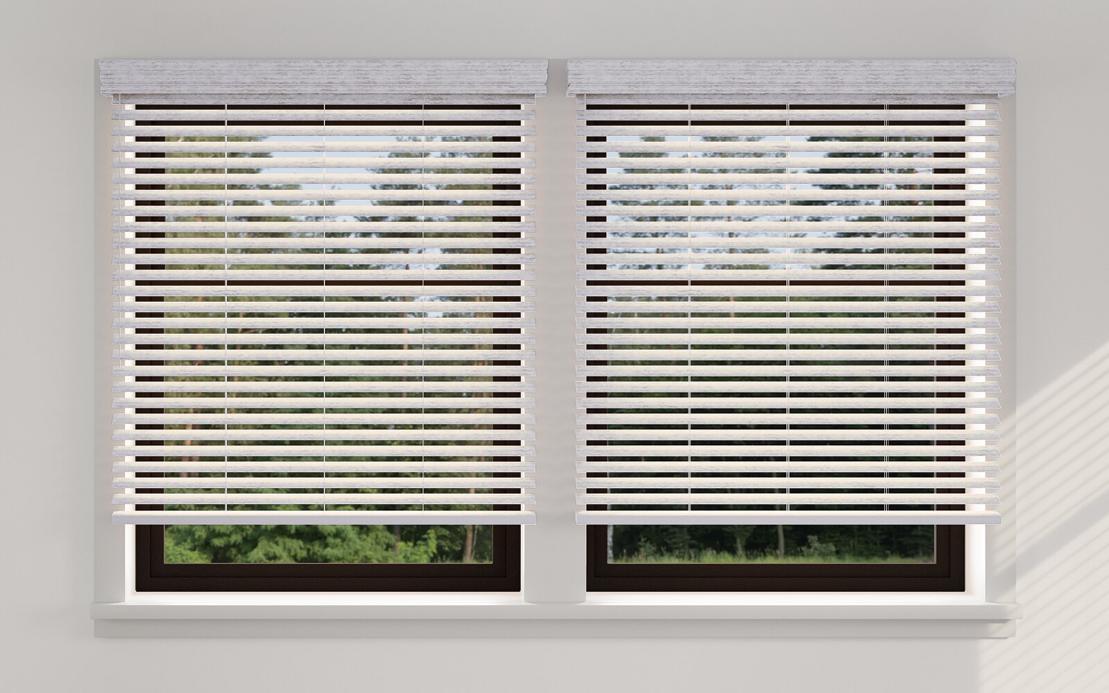 Designer Cordless 2 Inch Faux Wood Blinds | Blinds.com