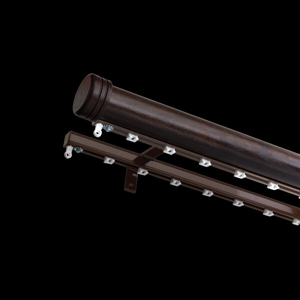 Blinds.com Deluxe Custom Wood Traversing Drapery Hardware - Blinds.com